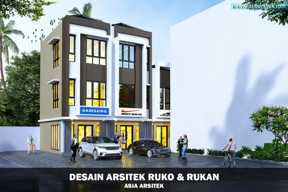 Desain Ruko 3 Lantai di Pekapuran Depok - Asia Arsitek